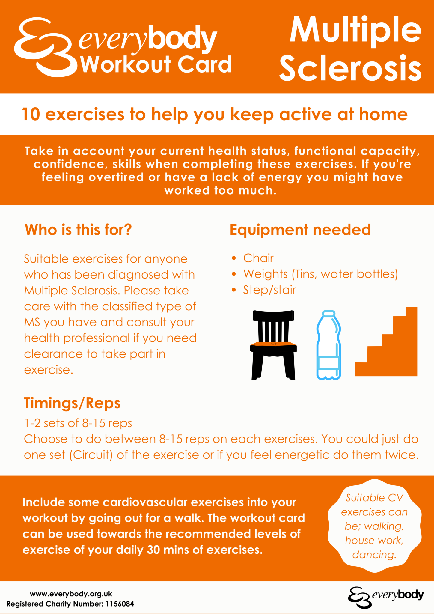 Everybody Workout Card- Multiple Sclerosis • Everybody Health and Leisure