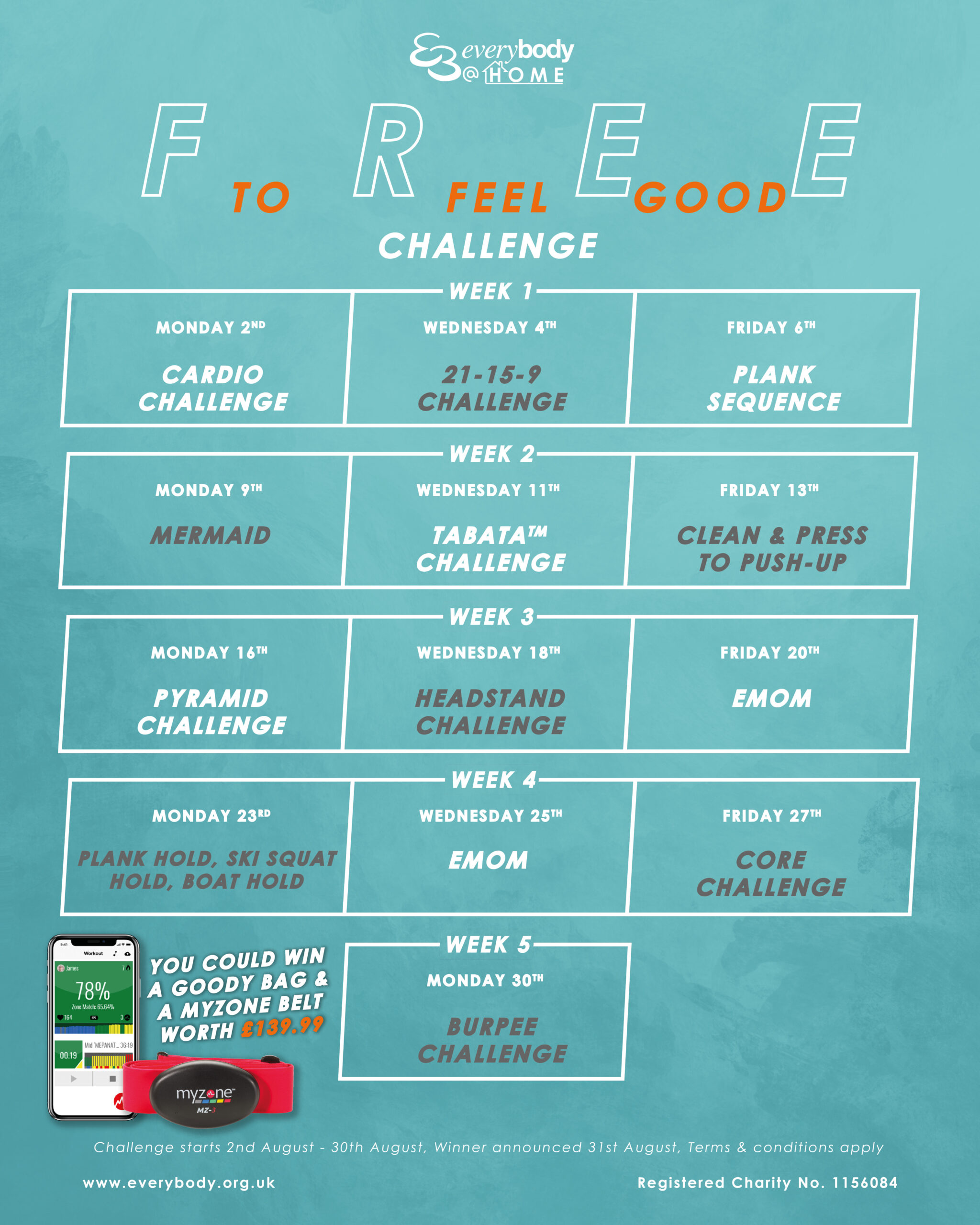 Free to feel good challenge • Everybody Health and Leisure